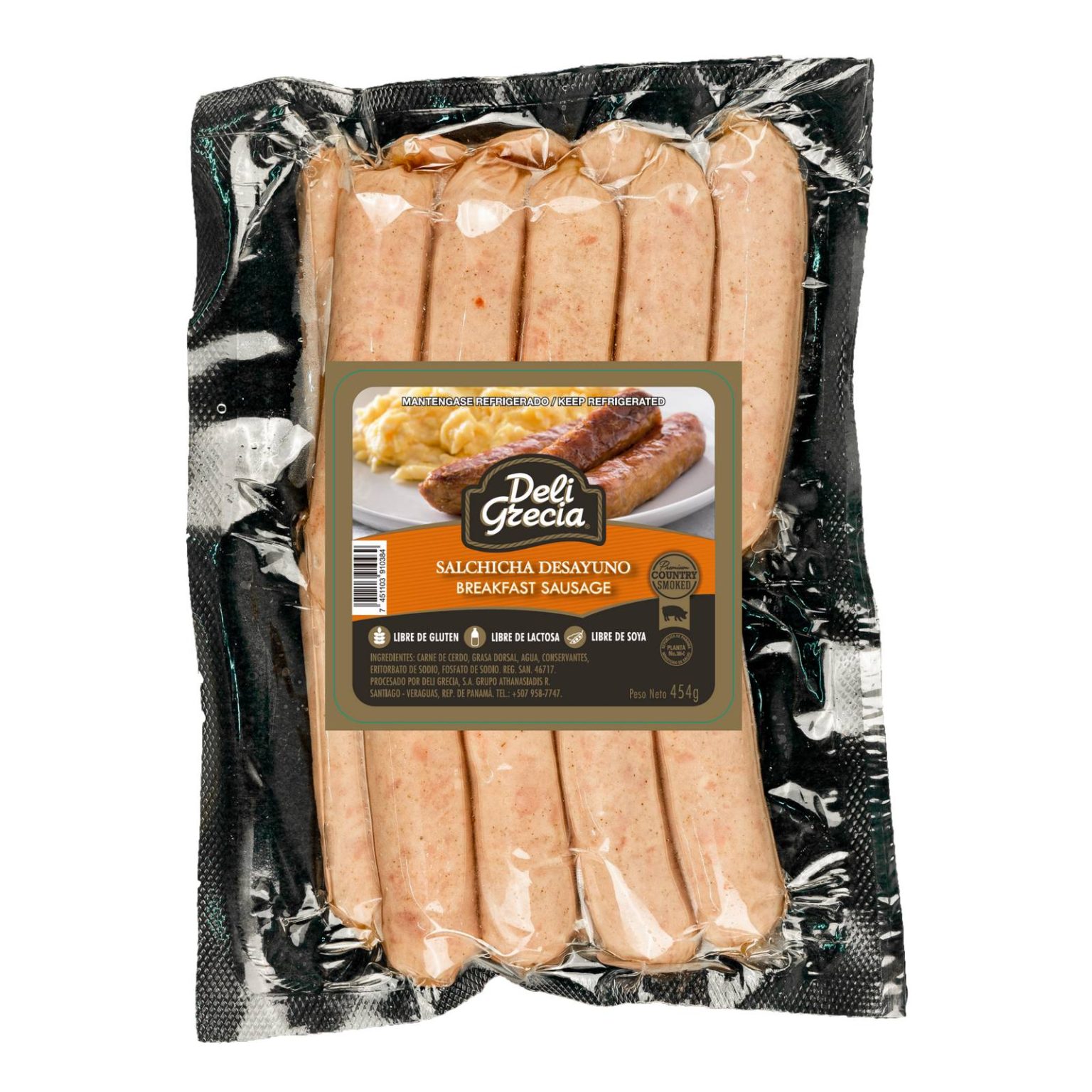 Salchicha Desayuno en Paquete de 454gr. – Deligrecia