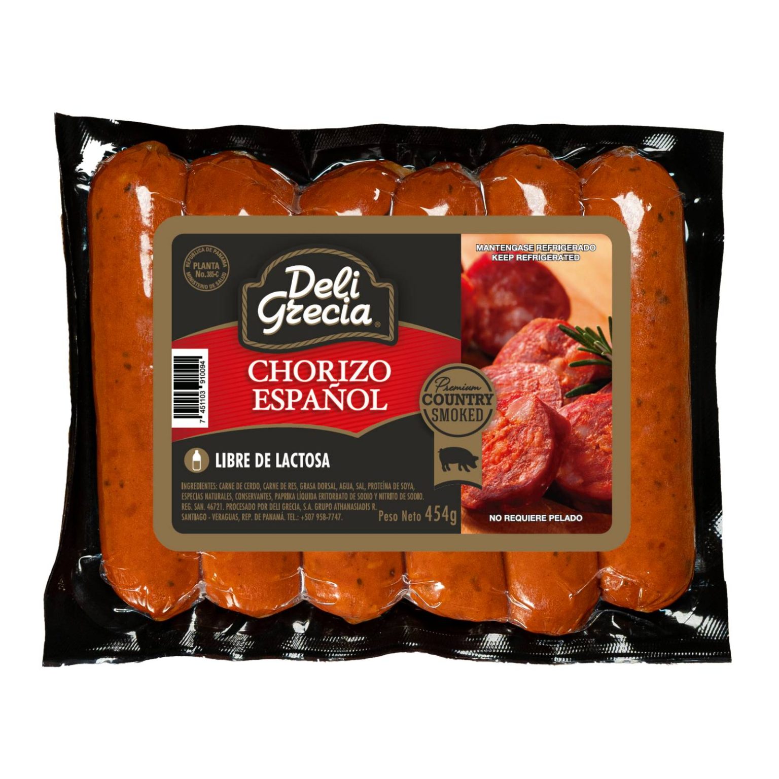 Chorizo Español en Paquete de 454gr. – Deligrecia