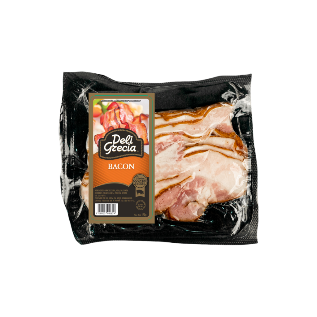 Bacon Rebanado en Paquete de 170gr. – Deligrecia